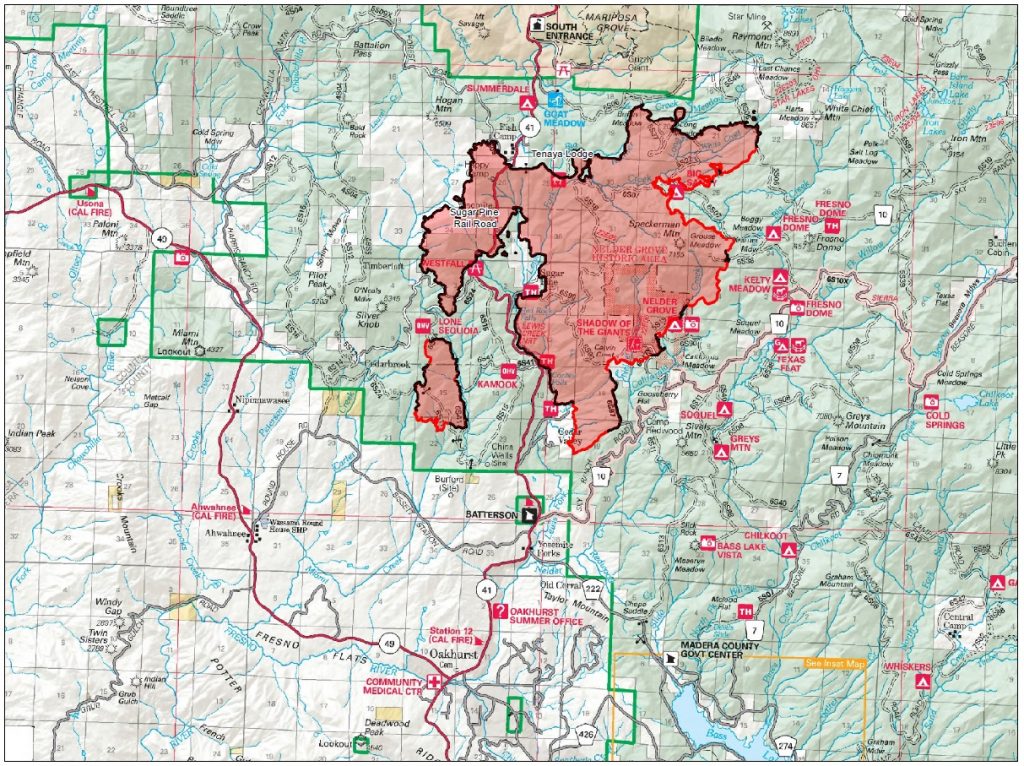 Railroad Fire perimeter map 9-10-17 | Sierra News Online