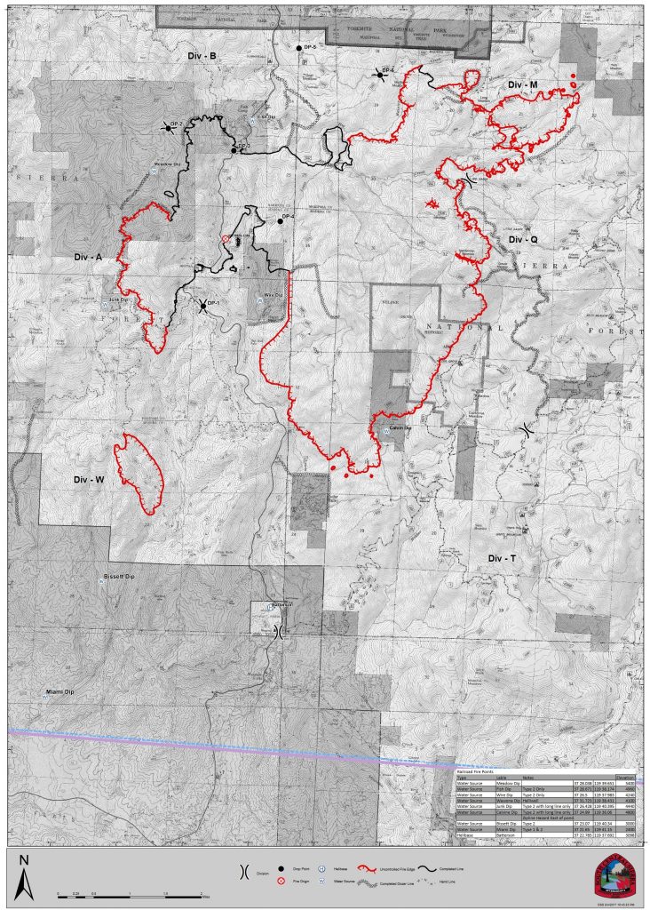 Railroad Fire perimeter map 9-5-17 am | Sierra News Online