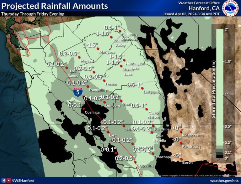 projected rainfall 4.3.2024 | Sierra News Online