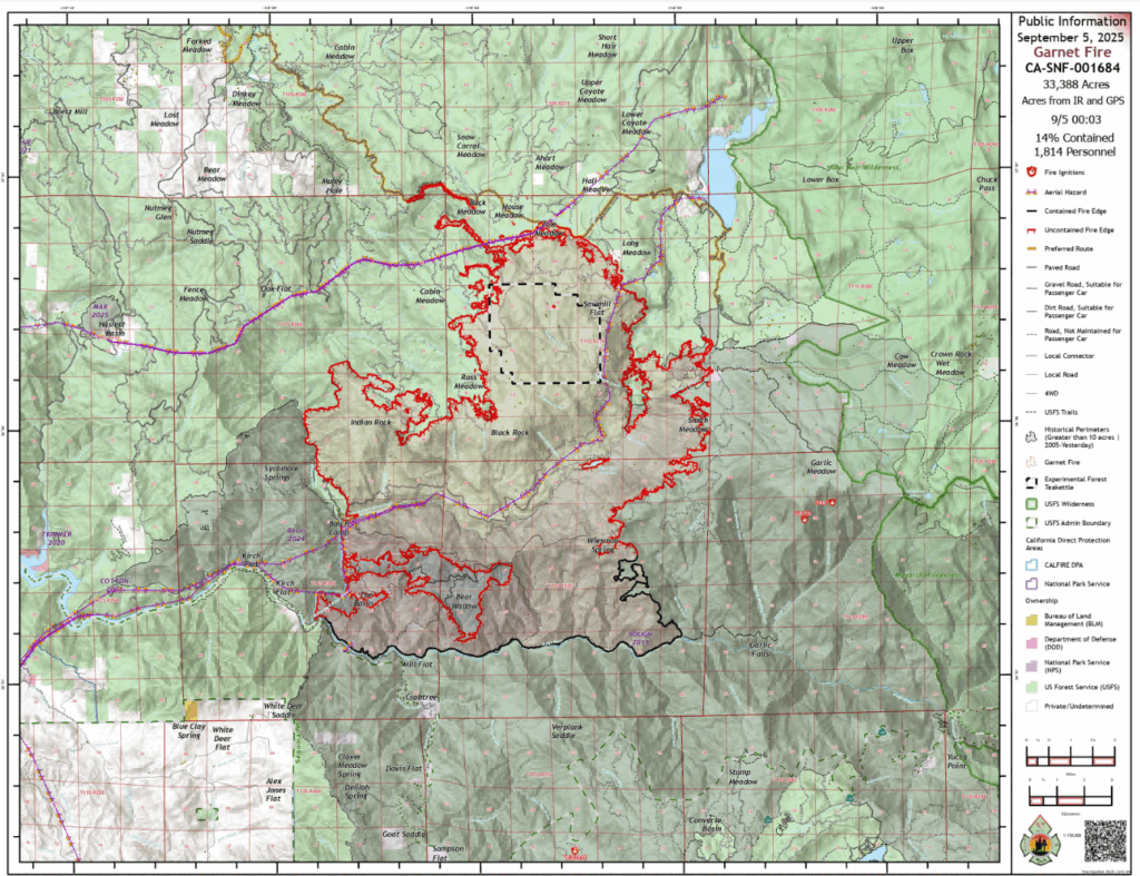 Garnet Fire Still Burning, Only 14% Containment